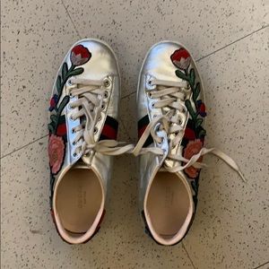 Gucci | Shoes | Gucci Ace Embroidered Floral Sneaker | Poshmark